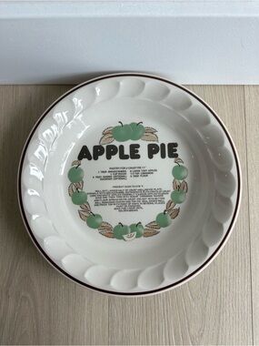Kitchen | Vintage Apple Pie Recipe Pie Plate | Poshmark